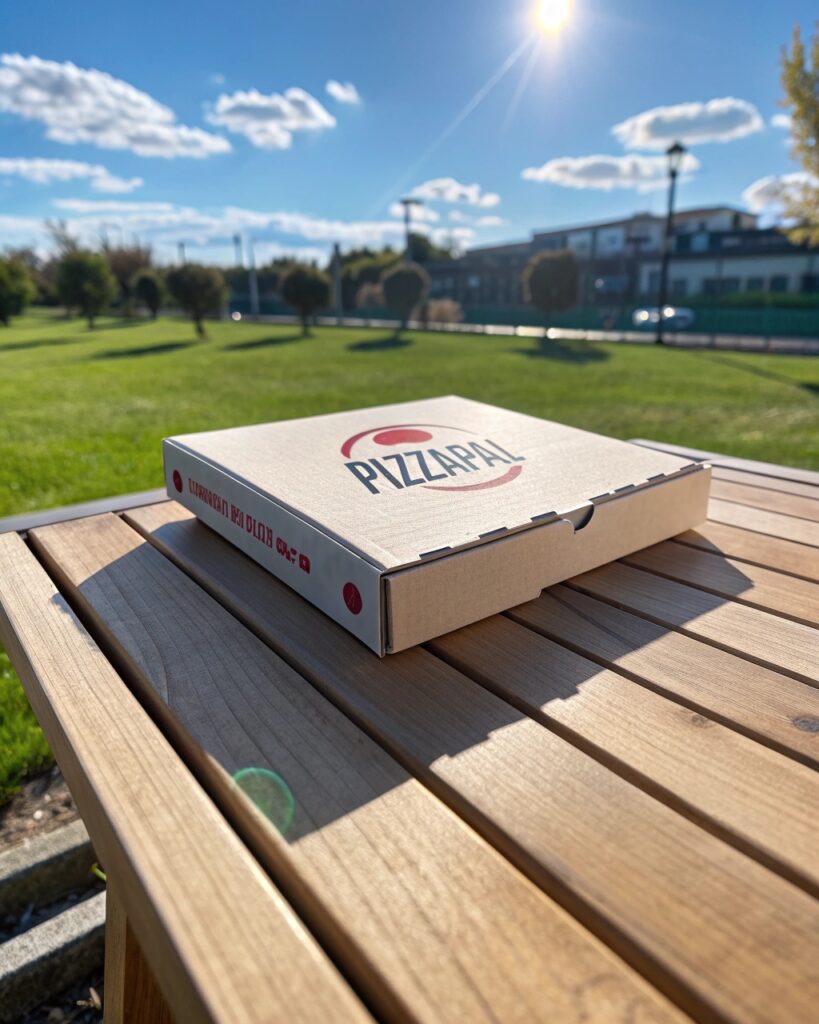 Pizza boxes - Green Bell